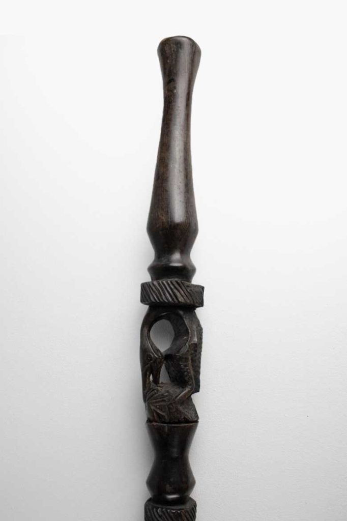 African Carved Ebony Walking Stick / Staff – Number Eight Prop Hire Company