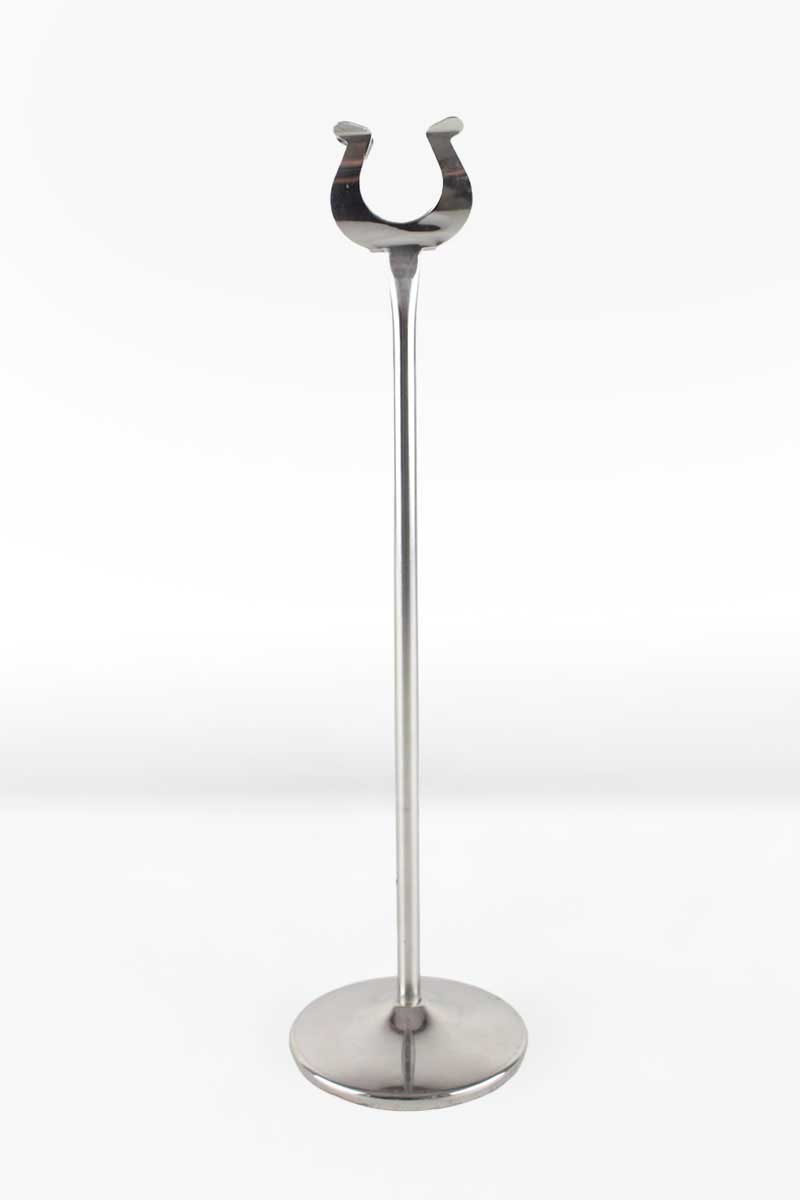 Stainless Steel Tall Menu / Place Holder – Number Eight Prop Hire Company